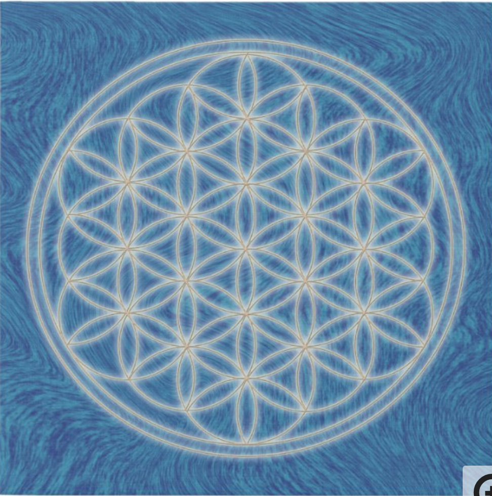 Flower of Life Canvas Art - Blue - my experience after I put this in my ...